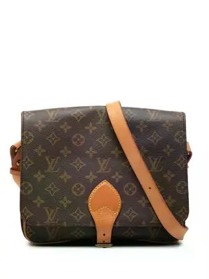LOUIS VUITTON Monogram Cartouchiere Gm Crossbody Bag - Brown