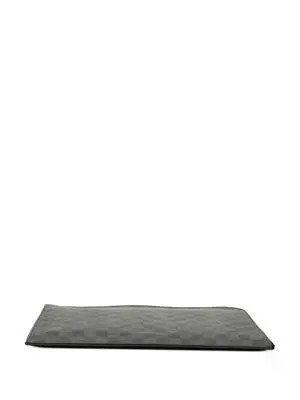 LOUIS VUITTON Damier Graphite Pochette Jour Gm Clutch Bag - Black