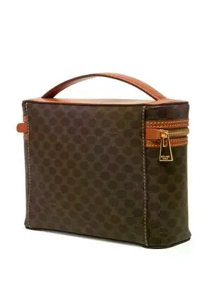 Celine Macadam Coated Canvas Vanity Bag