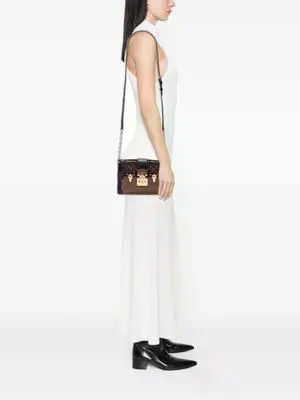 LOUIS VUITTON Monogram Reverse Trunk Clutch Crossbody Bag