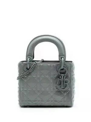 Dior Lady Satchel Bag - Grey