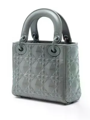 Dior Lady Satchel Bag - Grey
