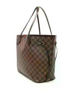 LOUIS VUITTON Damier Ebene Neverfull Mm Tote Bag