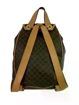 Celine Macadam Coated Canvas Drawstring Backpack
