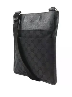 Gucci Gg Canvas Crossbody Bag - Black