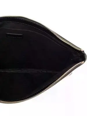 Balenciaga Canvas Navy Clip M Clutch Bag