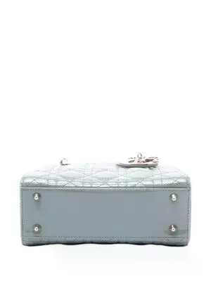 Dior Patent Cannage Lady Satchel - Grey