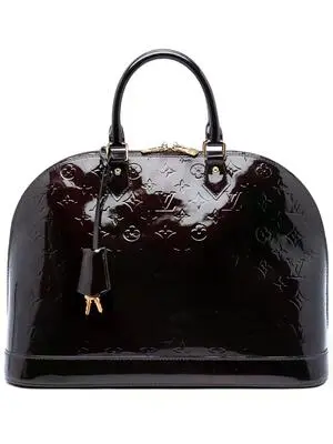LOUIS VUITTON Monogram Vernis Alma Gm Handbag - Purple