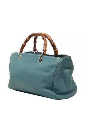 Gucci Calfskin Bamboo Shopper Satchel