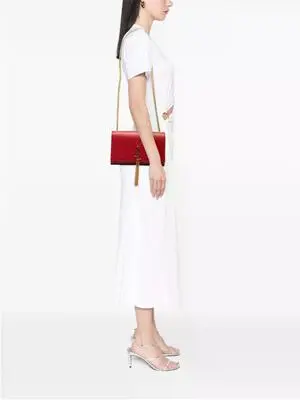 Saint Laurent Medium Monogram Kate Tassel Crossbody Bag - Red