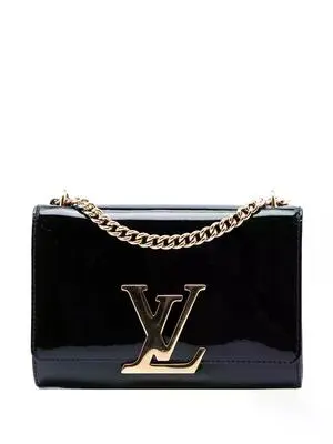 LOUIS VUITTON Vernis Louise Sliding Chain Mm Crossbody Bag - Black