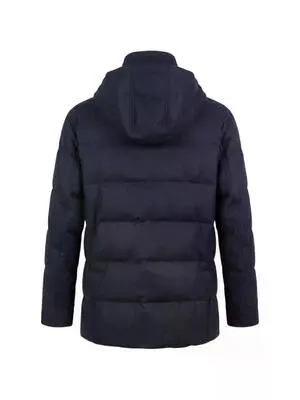 Brunello Cucinelli Quilted Hooded Coat