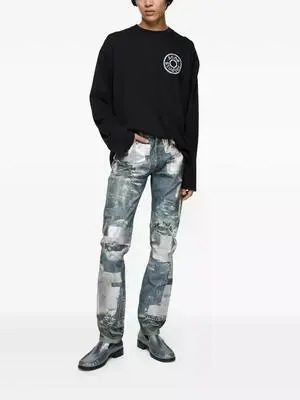 Acne Studios Logo Print Long Sleeve T-shirt