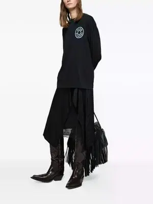 Acne Studios Logo Print Long Sleeve T-shirt