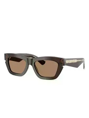 Burberry Geometric Frame Sunglasses - Brown