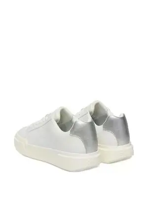 Calvin Klein Tab Chunky Logo-print Leather Sneakers