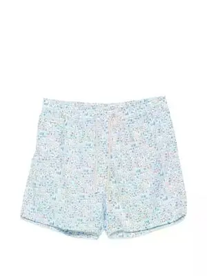 MC2 SAINT BARTH Elasticated Waistband Swim Shorts - Blue
