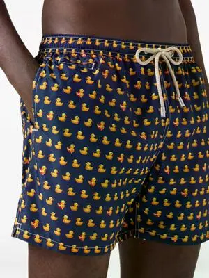 MC2 SAINT BARTH Micro Fantasy Duck-print Swim Shorts - Blue