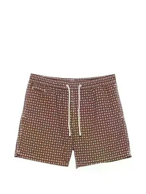 MC2 SAINT BARTH Lighting Micro Stretch Swim Shorts - Brown