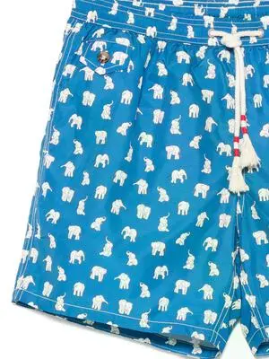MC2 SAINT BARTH Elephant-print Swim Shorts
