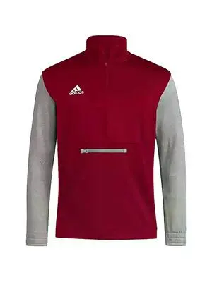 Adidas Logo Print Quarter-zip Jacket