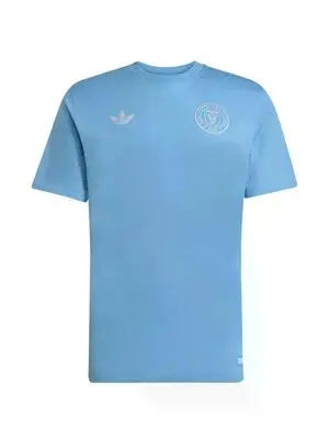 Adidas Inter Miami Cf Logo-print T-shirt - Blue