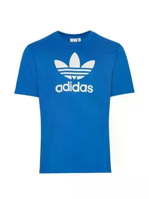 Adidas Trefoil Logo-print T-shirt - Blue