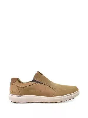 Clarks Mapstone Step Leather Slip-on Sneakers - Neutrals