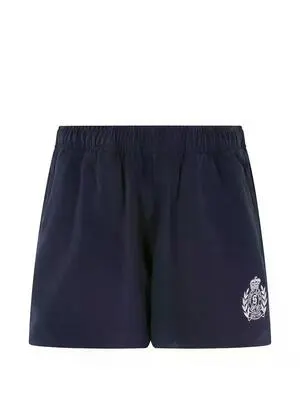 SPORTY & RICH Logo Print Elasticated Waist Shorts