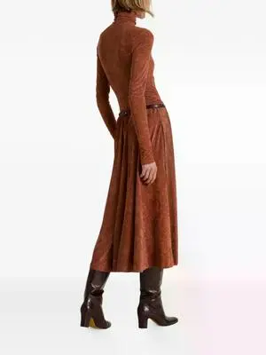Alberta Ferretti Long-sleeved Roll Neck Top
