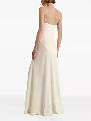 Alberta Ferretti V-neck Maxi Dress With Side Slit