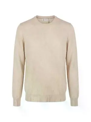 Brunello Cucinelli Cashmere Crew Neck Sweater - Neutrals