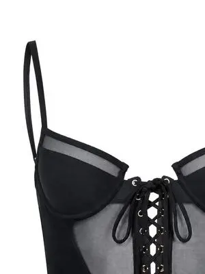 Kiki De Montparnasse Lace-up Bikini Top