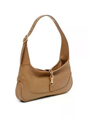Gucci Jackie Grainy Leather Shoulder Bag - Neutrals