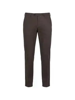 Brunello Cucinelli Straight-leg Cotton Trousers - Brown