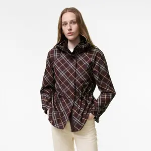 Burberry Reversible Check Nylon Hooded Jacket