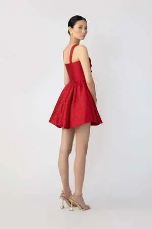 SAU LEE Jolie Jacquard Mini Dress