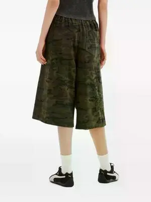 MINI CREAM Camouflage Print Knee-length Shorts