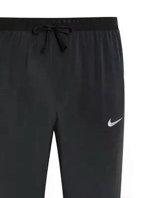 Nike Stride Logo-print Drawstring-waist Track Pants - Black