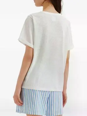 B+AB Embroidered Detail Crewneck T-shirt