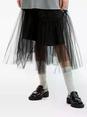B+AB Ruffled Tulle Midi Skirt