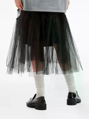 B+AB Ruffled Tulle Midi Skirt