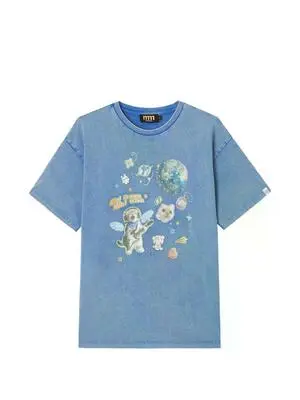 MINI CREAM Graphic Print T-shirt - Blue