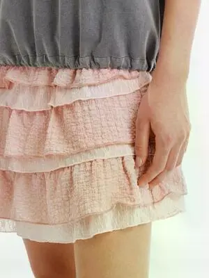 B+AB Ruffled A-line Mini Skirt