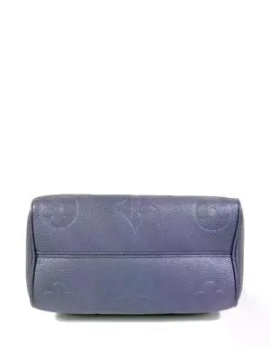 LOUIS VUITTON Speedy Bandoulière 20 Monogram Empreinte Tote Bag - Blue