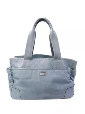 Gucci Gg Supreme Canvas Tote Bag With Leather Panels