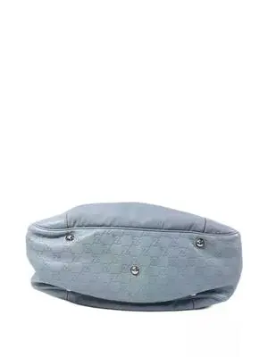 Gucci Gg Supreme Canvas Tote Bag With Leather Panels