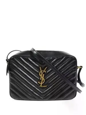 Saint Laurent Lou Quilted Shoulder Bag - Black