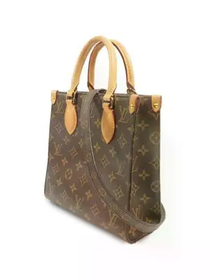 LOUIS VUITTON Bb Sac Plat Monogram Canvas Tote Bag