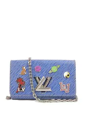 LOUIS VUITTON Twist Chain-strap Calfskin Shoulder Bag - Blue